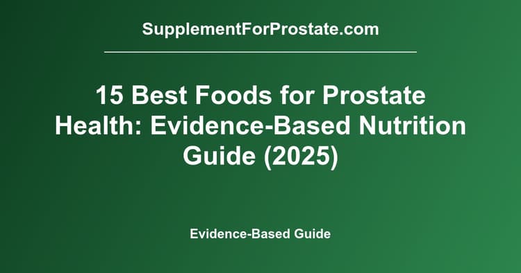 15 Best Foods for Prostate Health: Evidence-Based Nutrition Guide (2025)